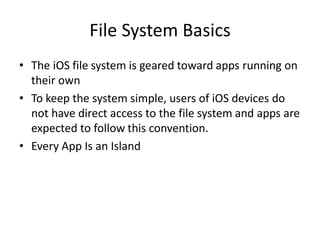 File system in iOS | PDF