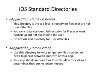 File system in iOS | PDF