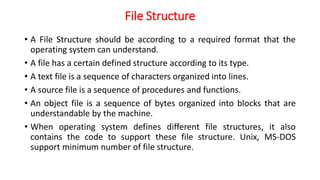 File system in operating system e learning | PPT