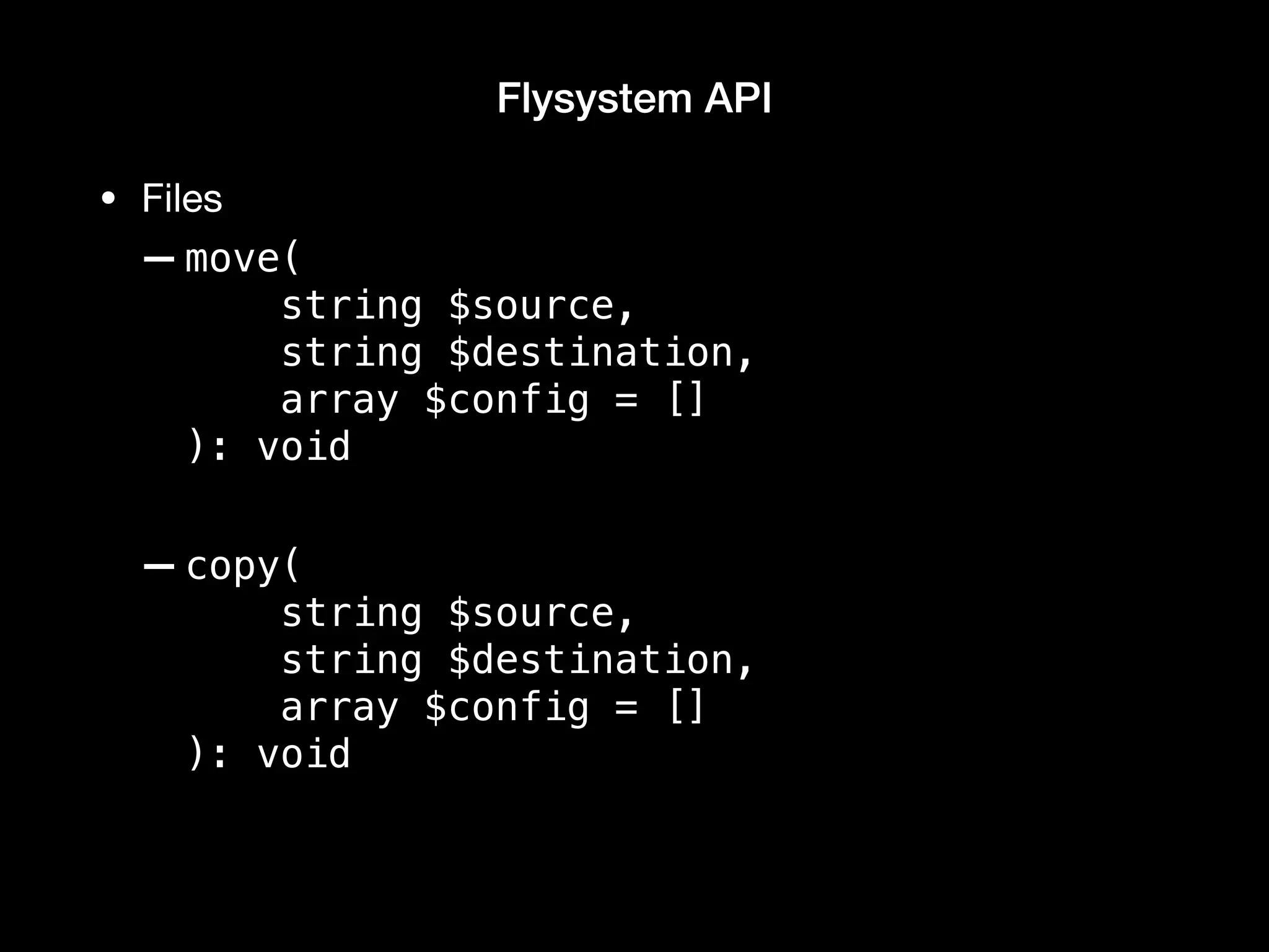 Filesystem Management with Flysystem - php[tek] 2023 | PPT