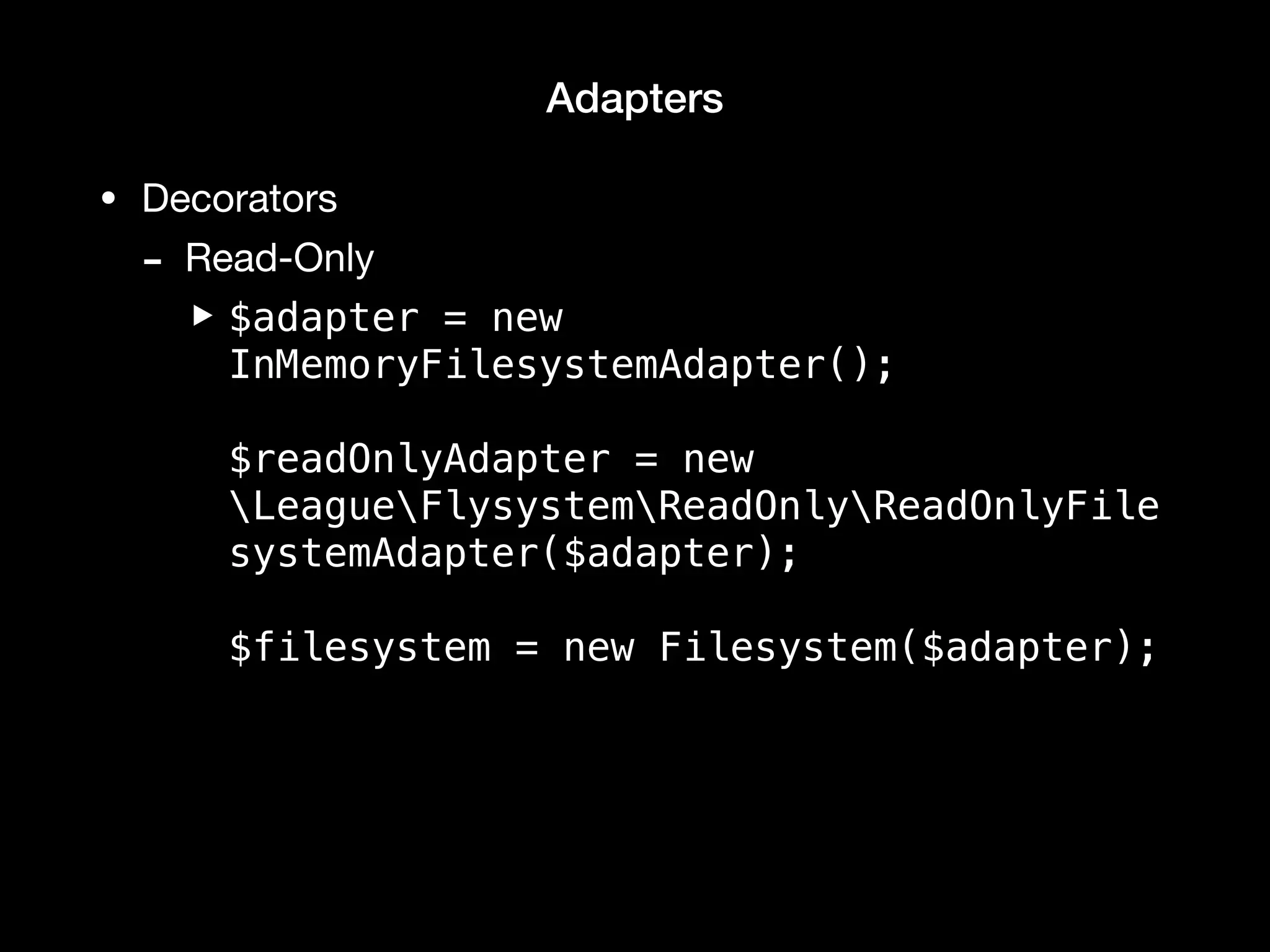 Filesystem Management with Flysystem at PHP UK 2023 | PPT
