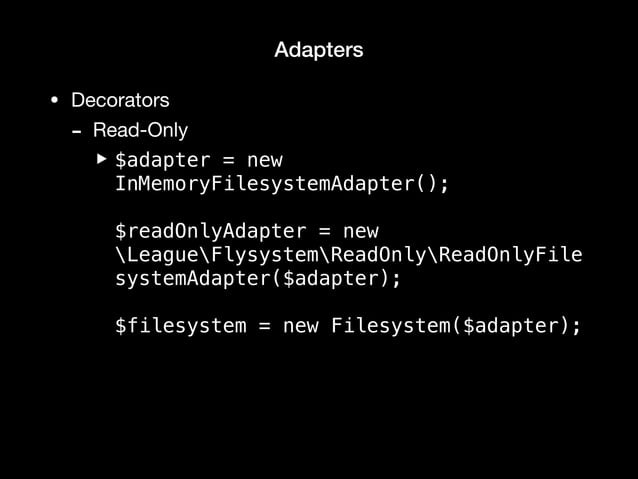 Filesystem Management with Flysystem at PHP UK 2023 | PPT