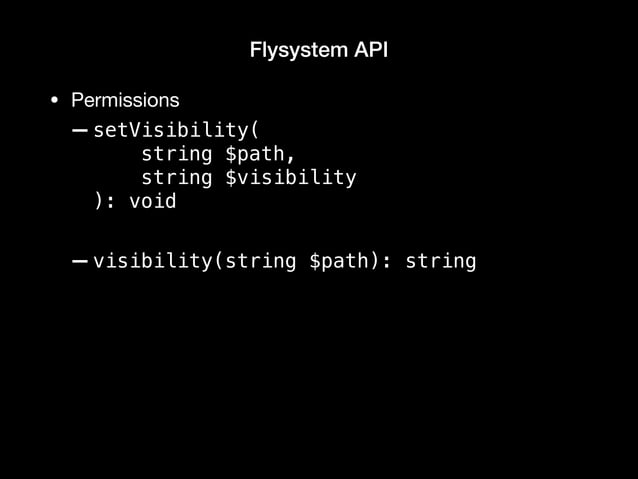 Filesystem Management with Flysystem at PHP UK 2023 | PPT