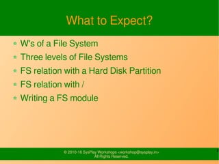 File System Modules | PDF