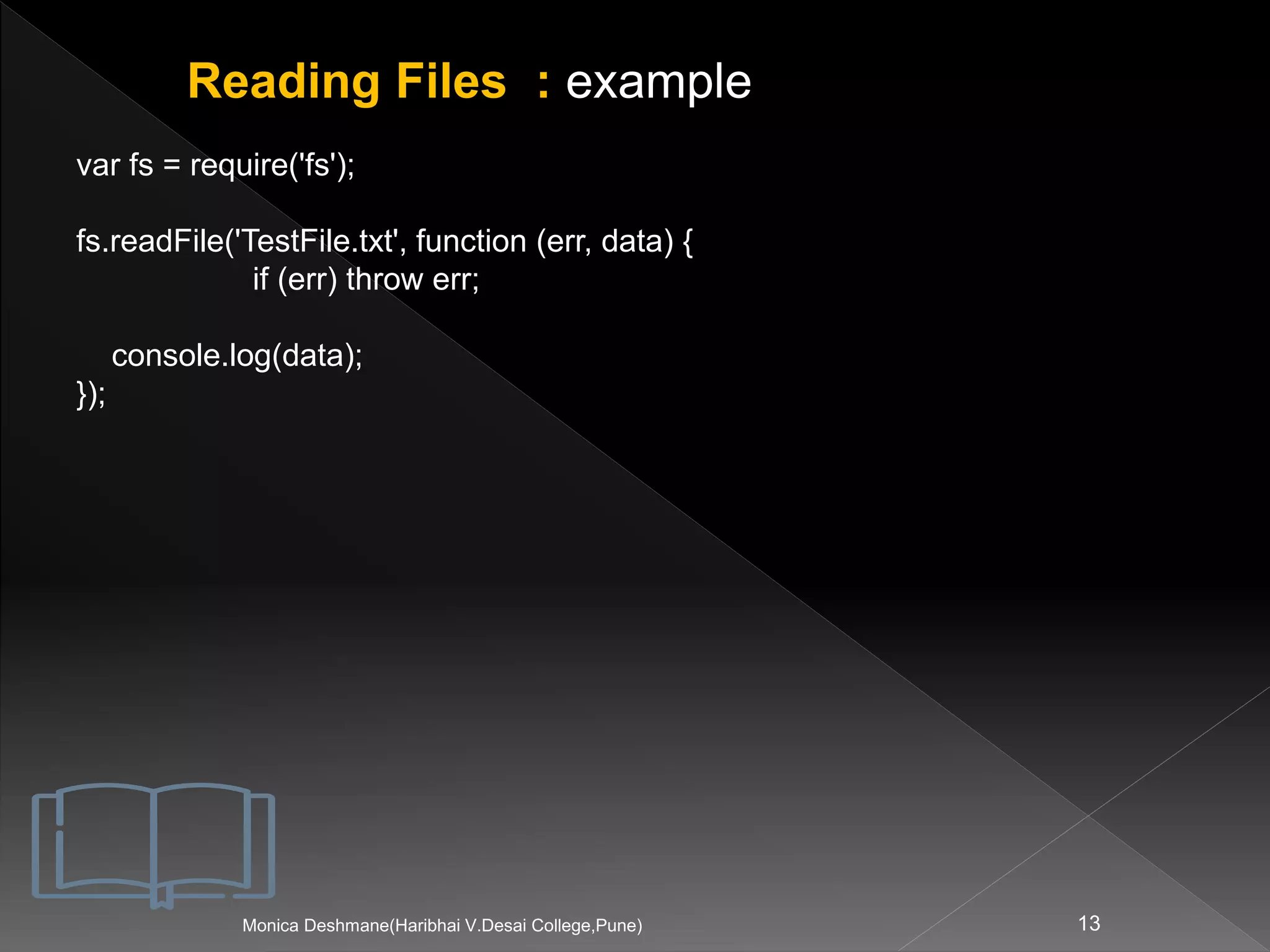 File system node js | PPTX