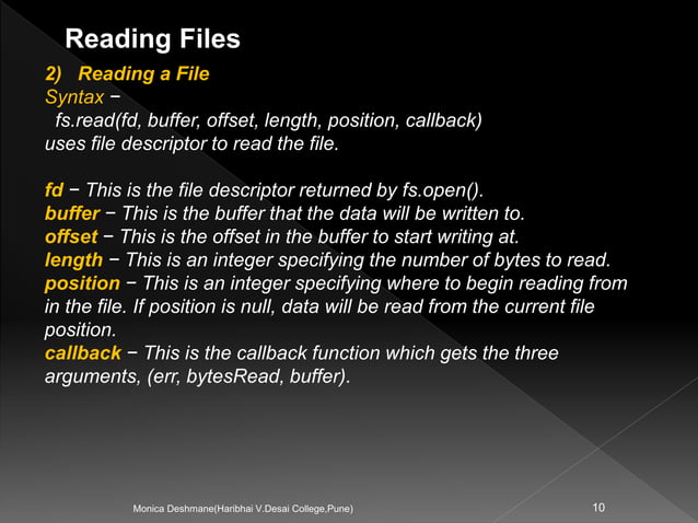 File system node js | PPTX | Operating Systems | Computer Software and ...