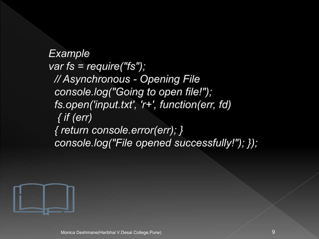 File system node js | PPTX | Operating Systems | Computer Software and ...