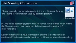 File system of windows xp | PPTX