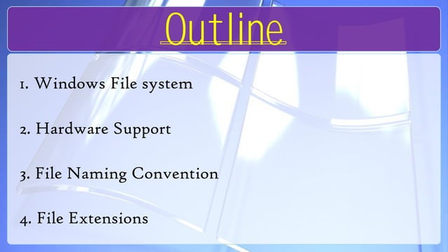 File system of windows xp | PPT