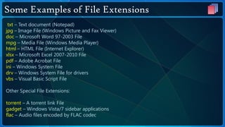 File system of windows xp | PPT