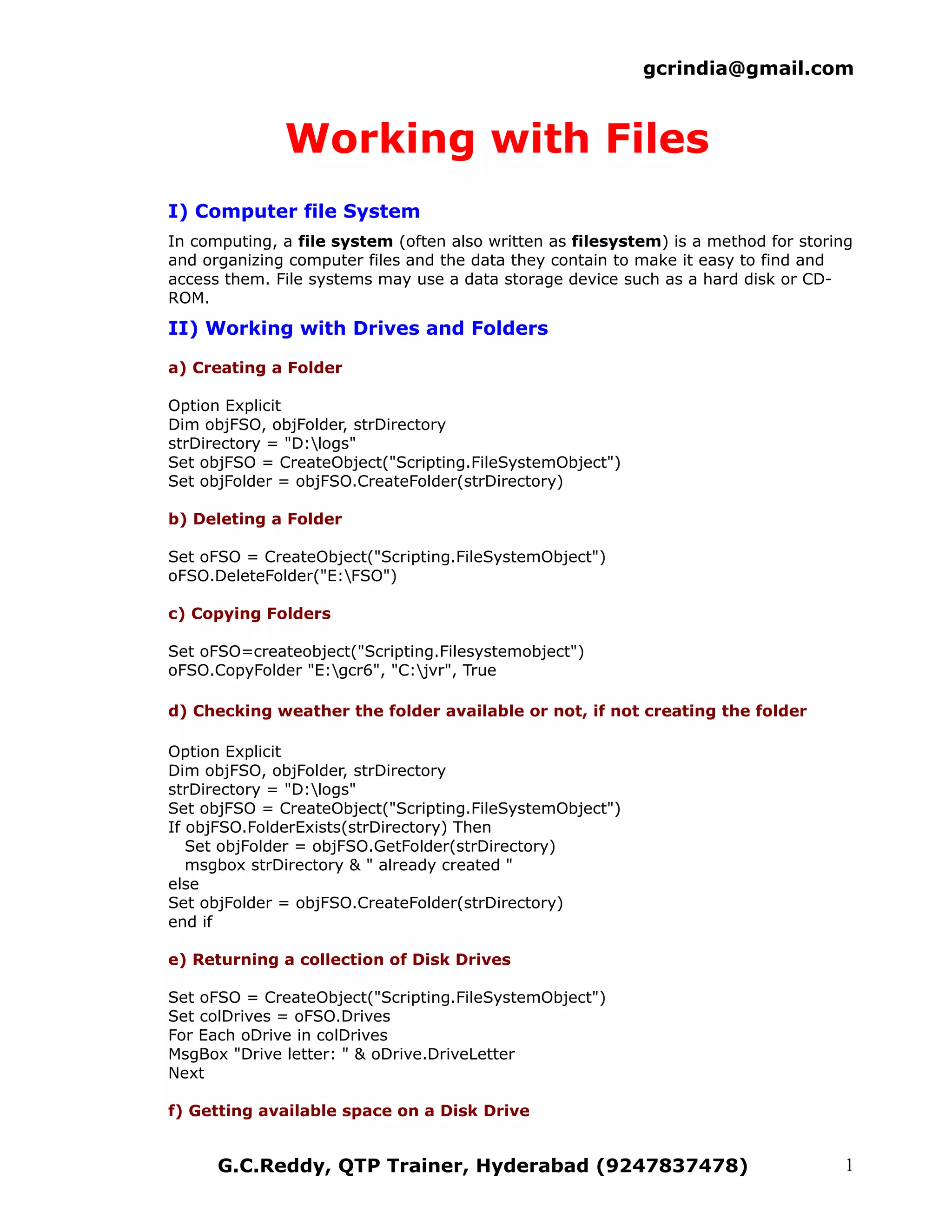 File System Operations | PDF File System Operations | PDF