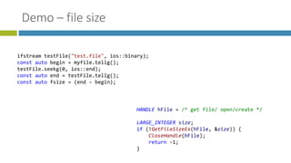 C++17 std::filesystem - Overview | PPT