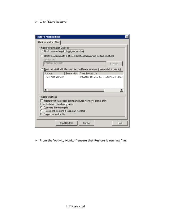 File system restore netbackup | PDF
