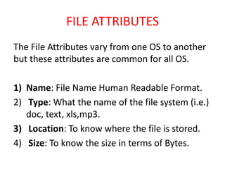 FILE SYSTEMS IN WINDOWS OPERATING SYSTEMS | PPT