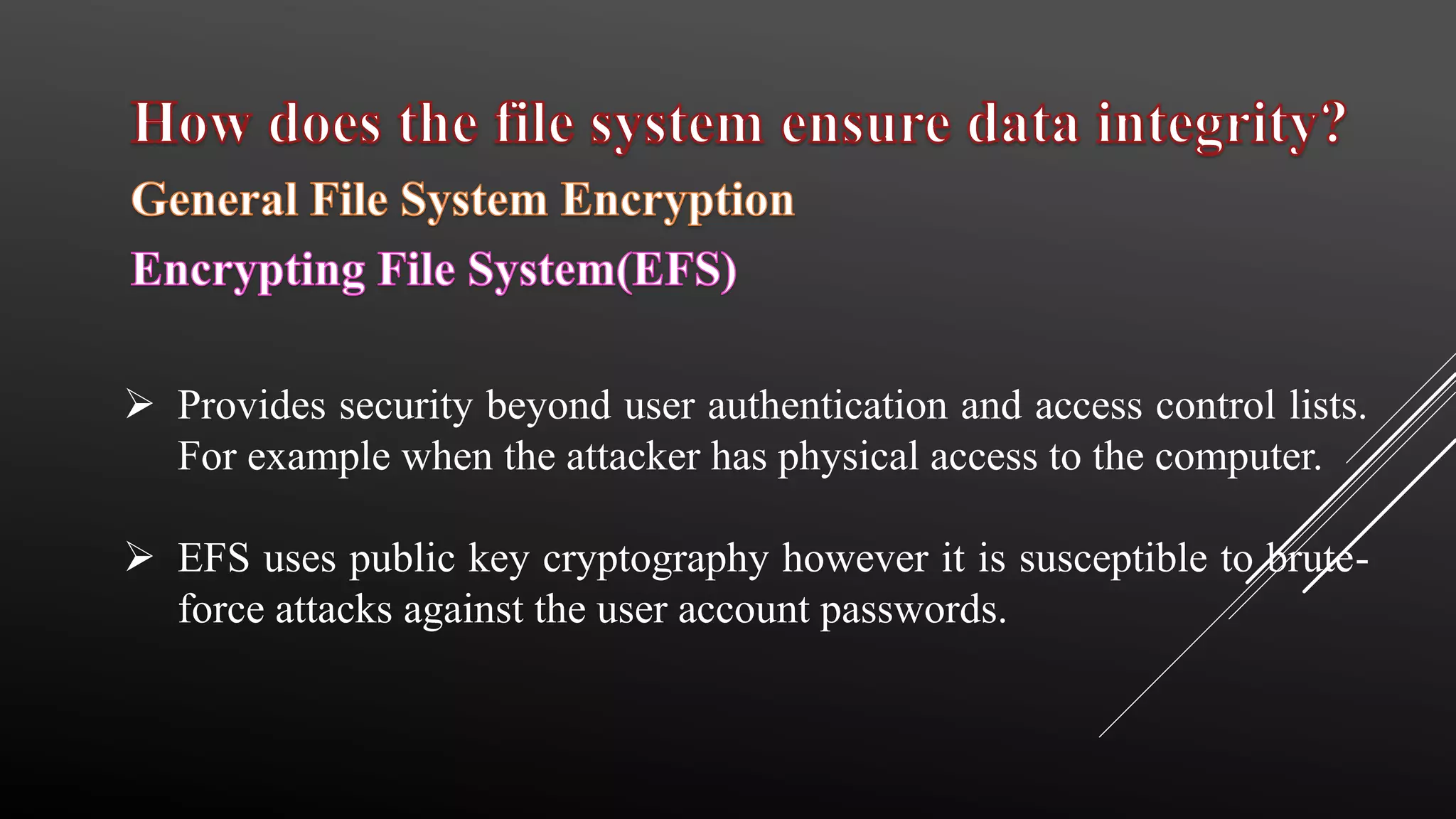File System Security Ppsx Operating Systems Computer Software And Applications