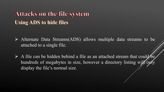 File system security | PPSX | Operating Systems | Computer Software and Applications