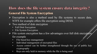 File system security | PPSX | Operating Systems | Computer Software and Applications