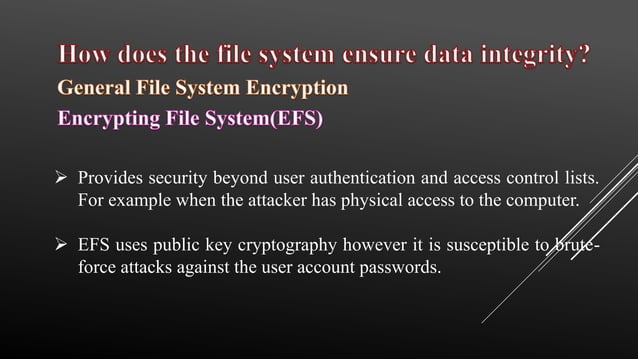 File system security | PPSX | Operating Systems | Computer Software and Applications