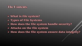 File system security | PPSX