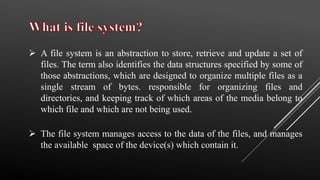 File system security | PPSX | Operating Systems | Computer Software and Applications