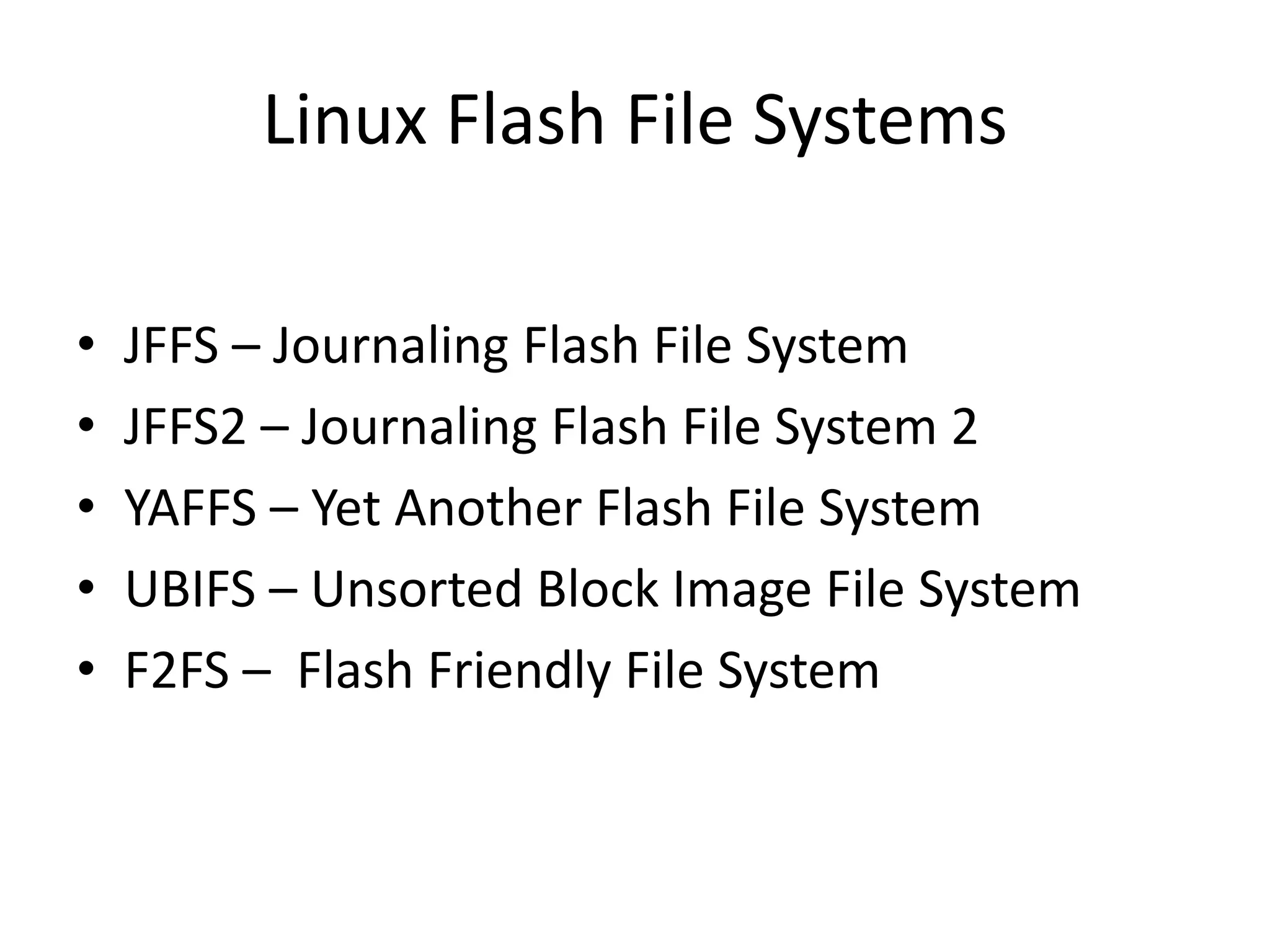 File systems for mobile phones or handheld devices | PPTX | Operating Systems | Computer ...