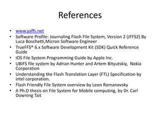 File systems for mobile phones or handheld devices | PPTX