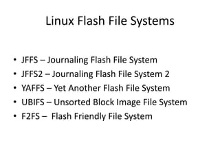 File systems for mobile phones or handheld devices | PPTX