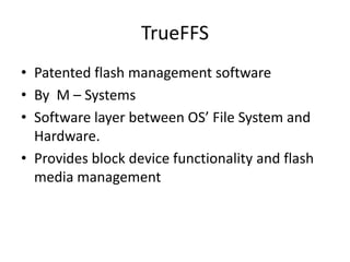 File systems for mobile phones or handheld devices | PPTX