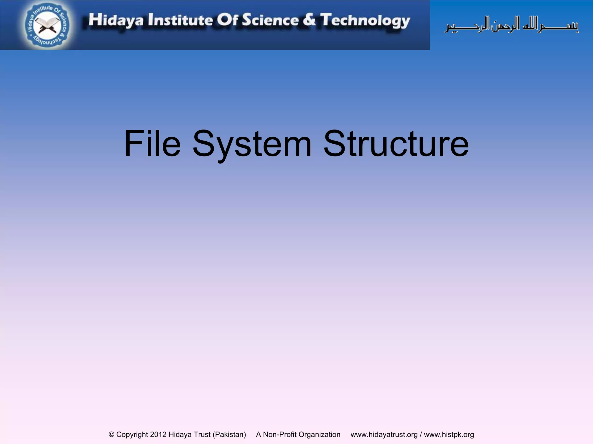File system structure in linux | PPTX File system structure in linux | PPTX