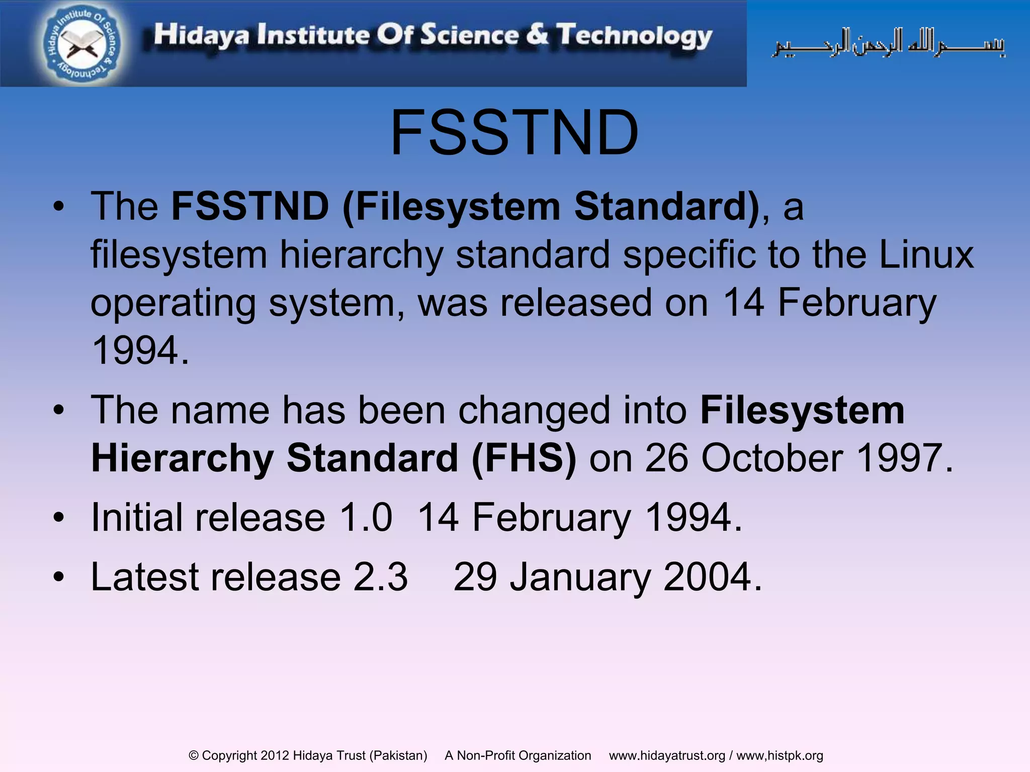 File system structure in linux | PPT File system structure in linux | PPT