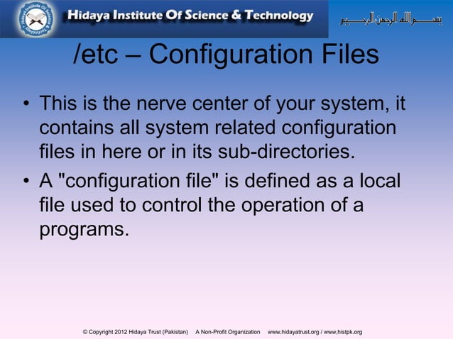 File System Structure In Linux Ppt