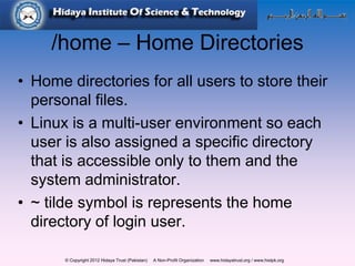 File system structure in linux | PPTX