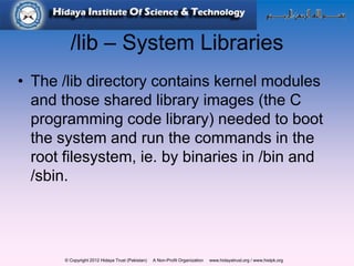 File system structure in linux | PPTX