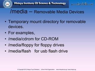 File system structure in linux | PPTX