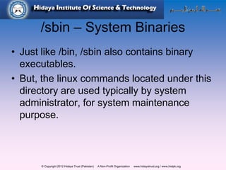 File system structure in linux | PPTX