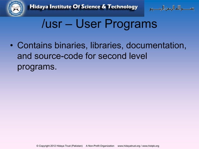 File system structure in linux | PPTX | Operating Systems | Computer Software and Applications
