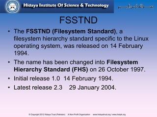 File system structure in linux | PPTX