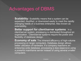 File systems versus a dbms | PPTX