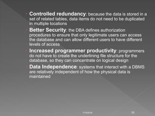 File systems versus a dbms | PPTX