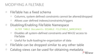 FileTable and Semantic Search in SQL Server 2012 | PPT