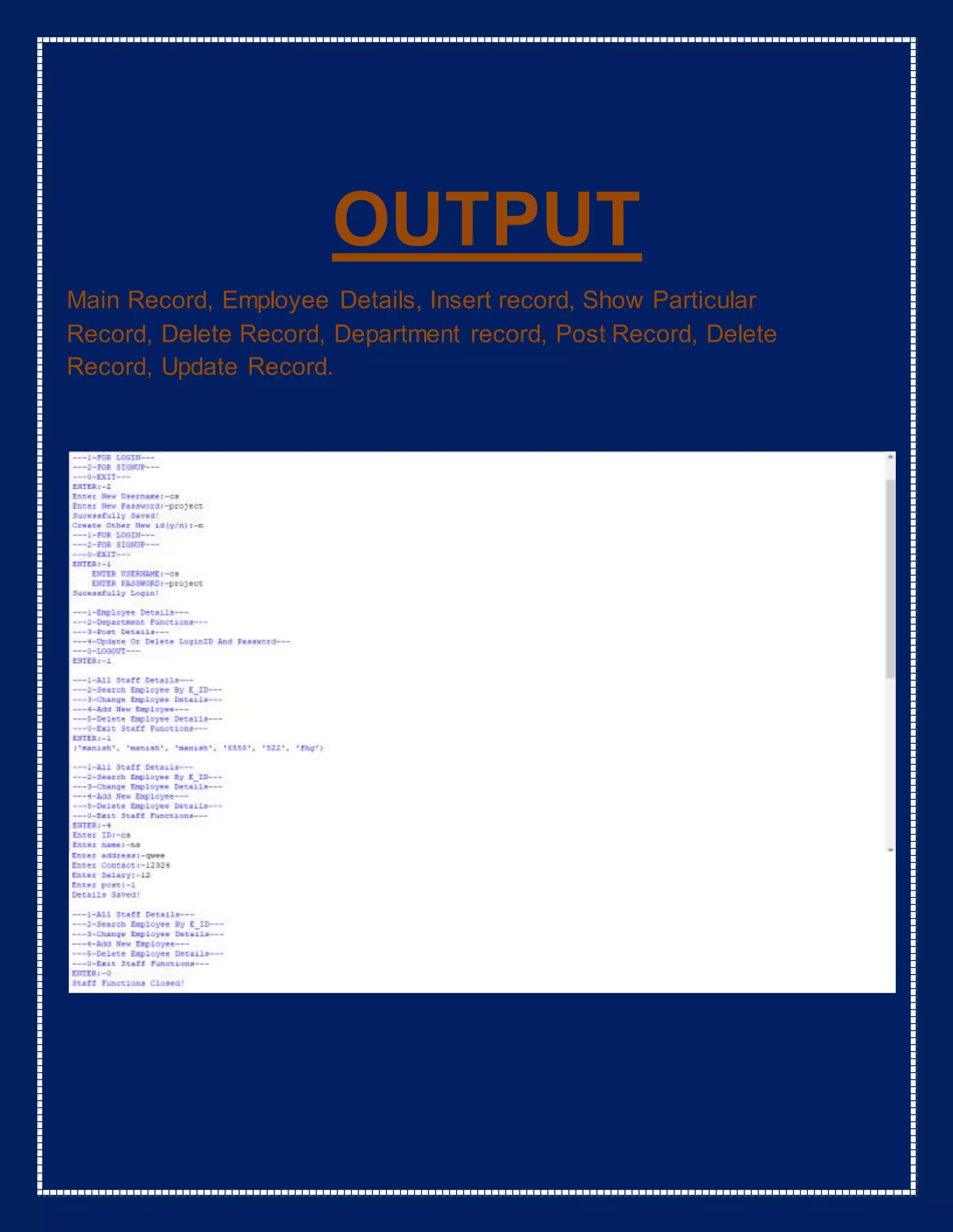 Computer Science With Python Project For Class 12 Cbse Docx Databases Computer Software