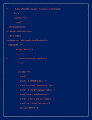 computer science with python project for class 12 cbse | DOCX