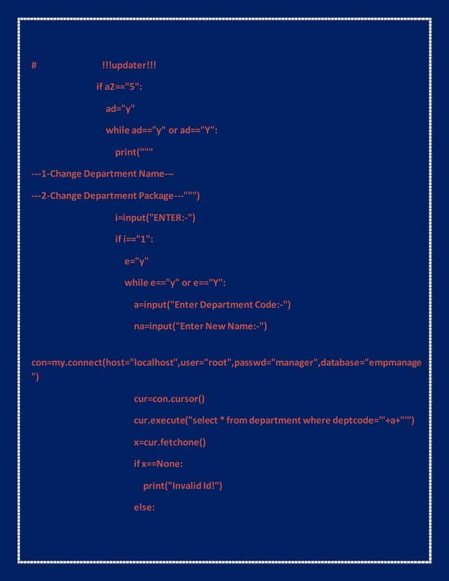 computer science with python project for class 12 cbse | DOCX ...