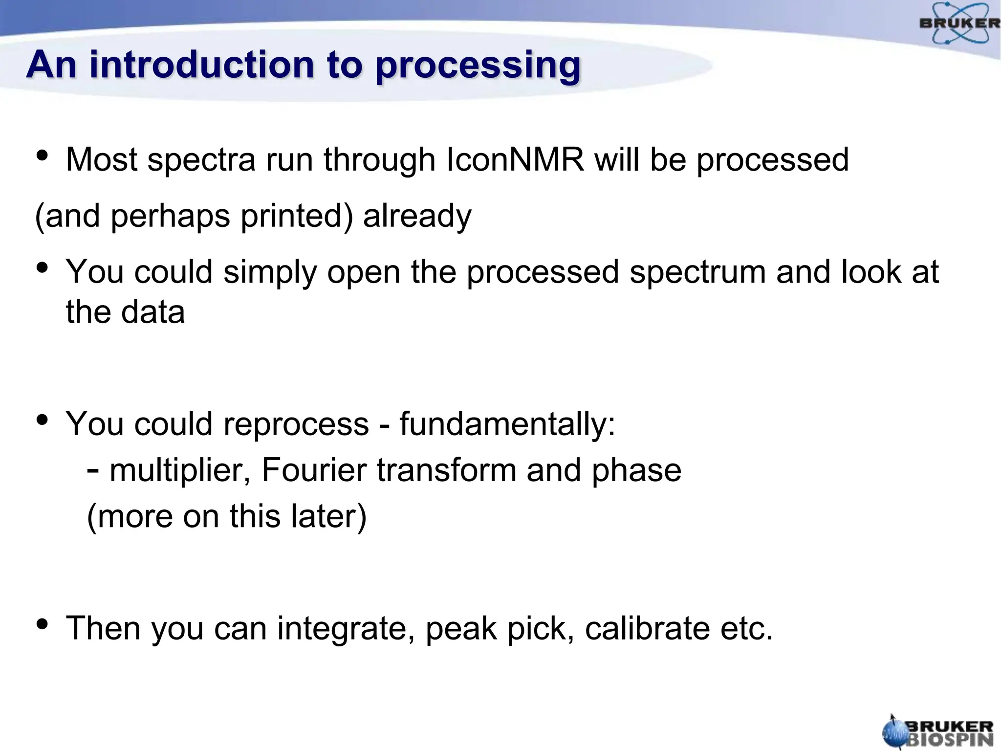 TopSpin NMR Training Courses Manual.ppt