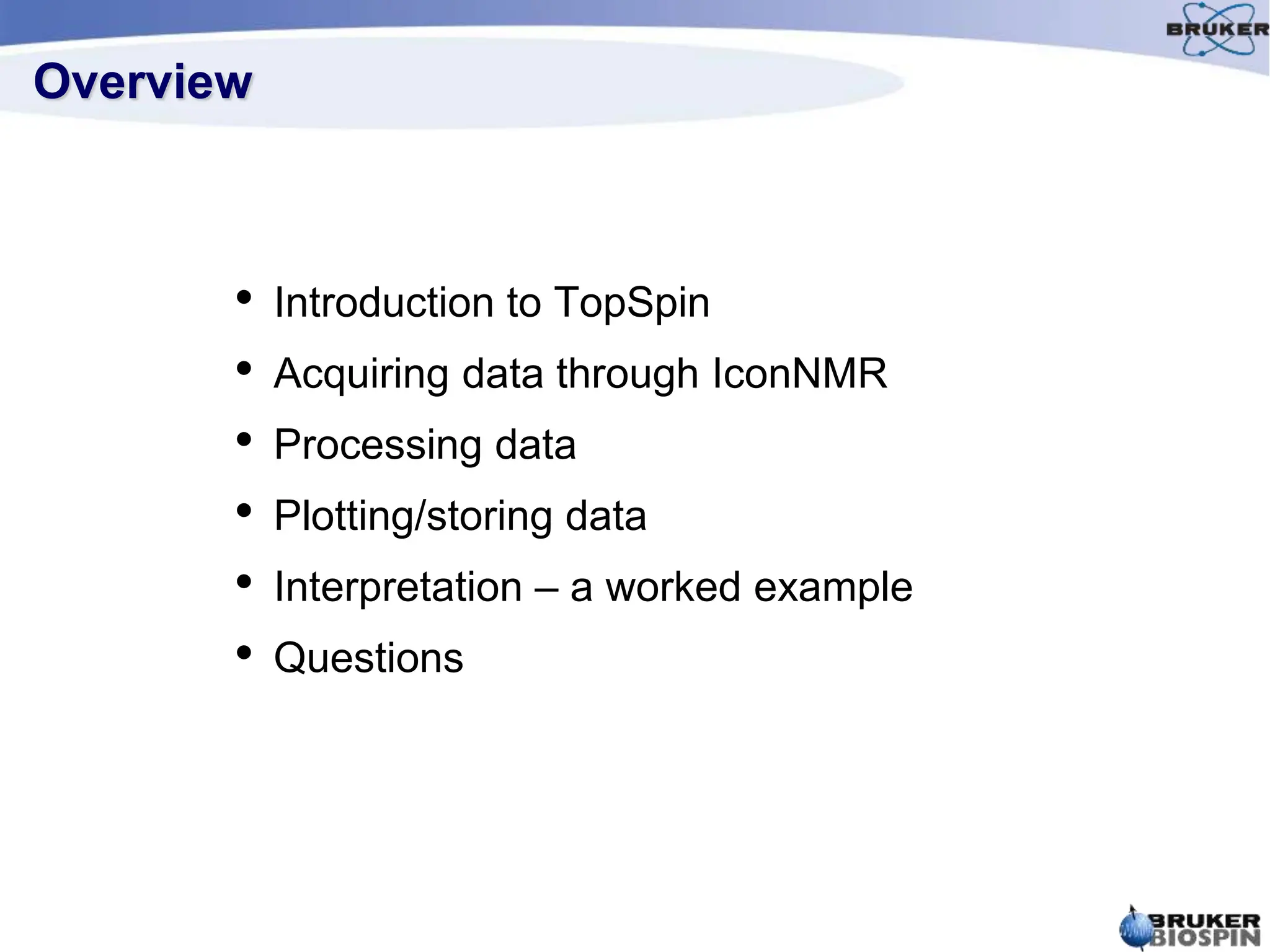 TopSpin NMR Training Courses Manual.ppt
