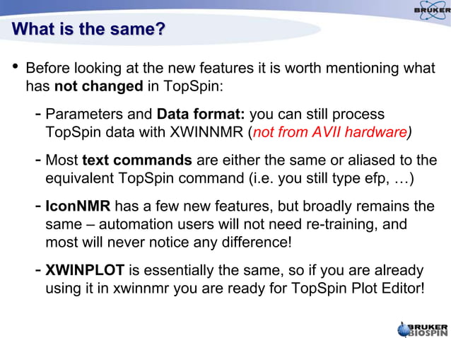 TopSpin NMR Training Courses Manual.ppt
