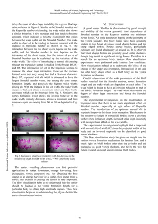 Vortex Shedding Study using Flow visualisation | PDF