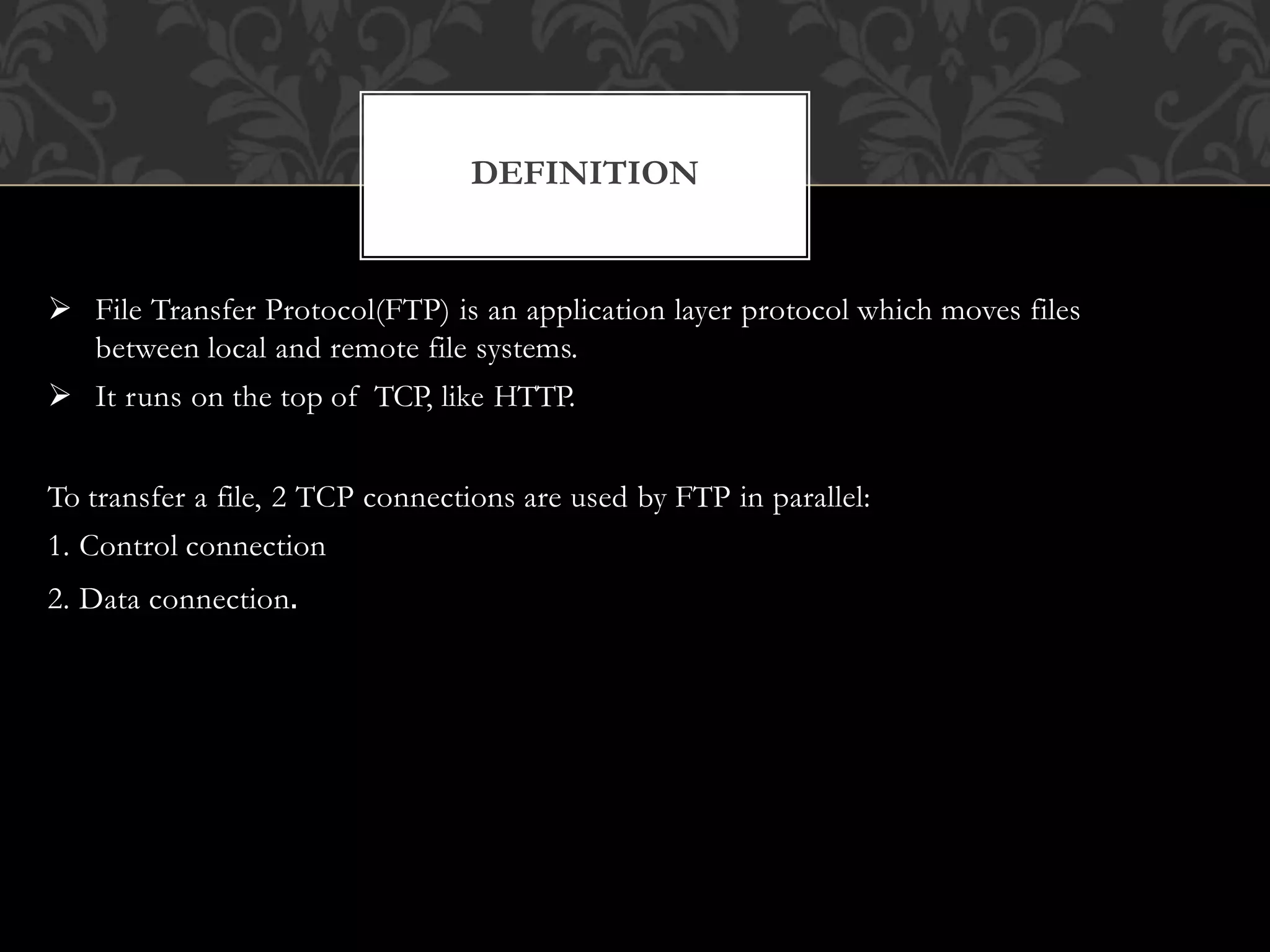 File tranfer protocol | PPT