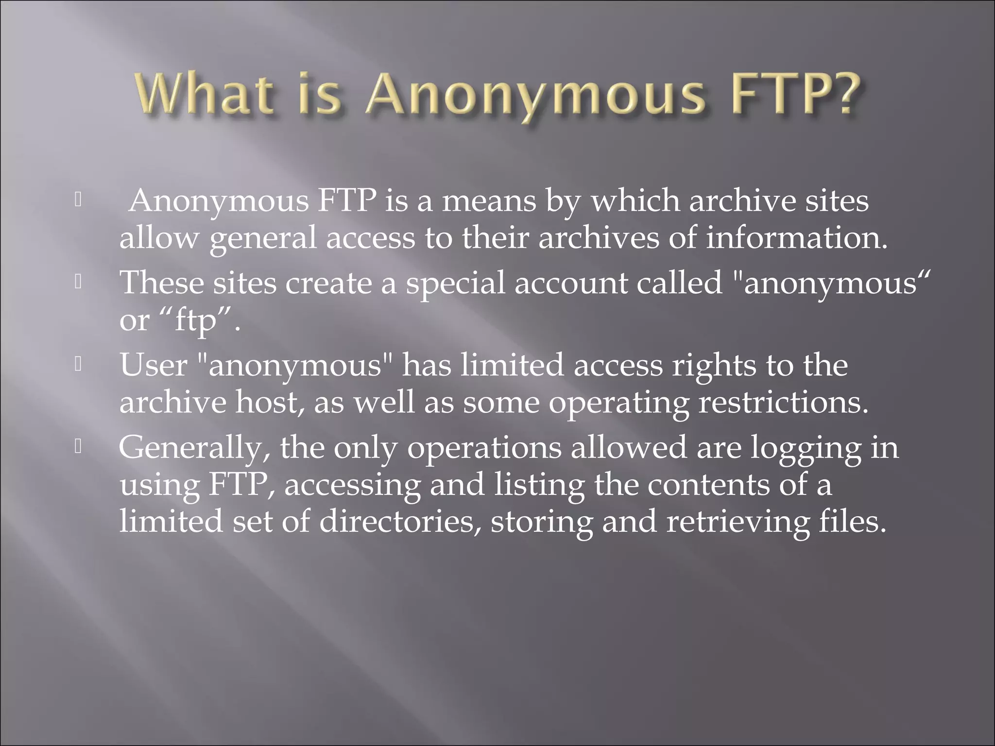 File transfer methods | PPT