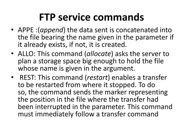 File Transfer Protocol